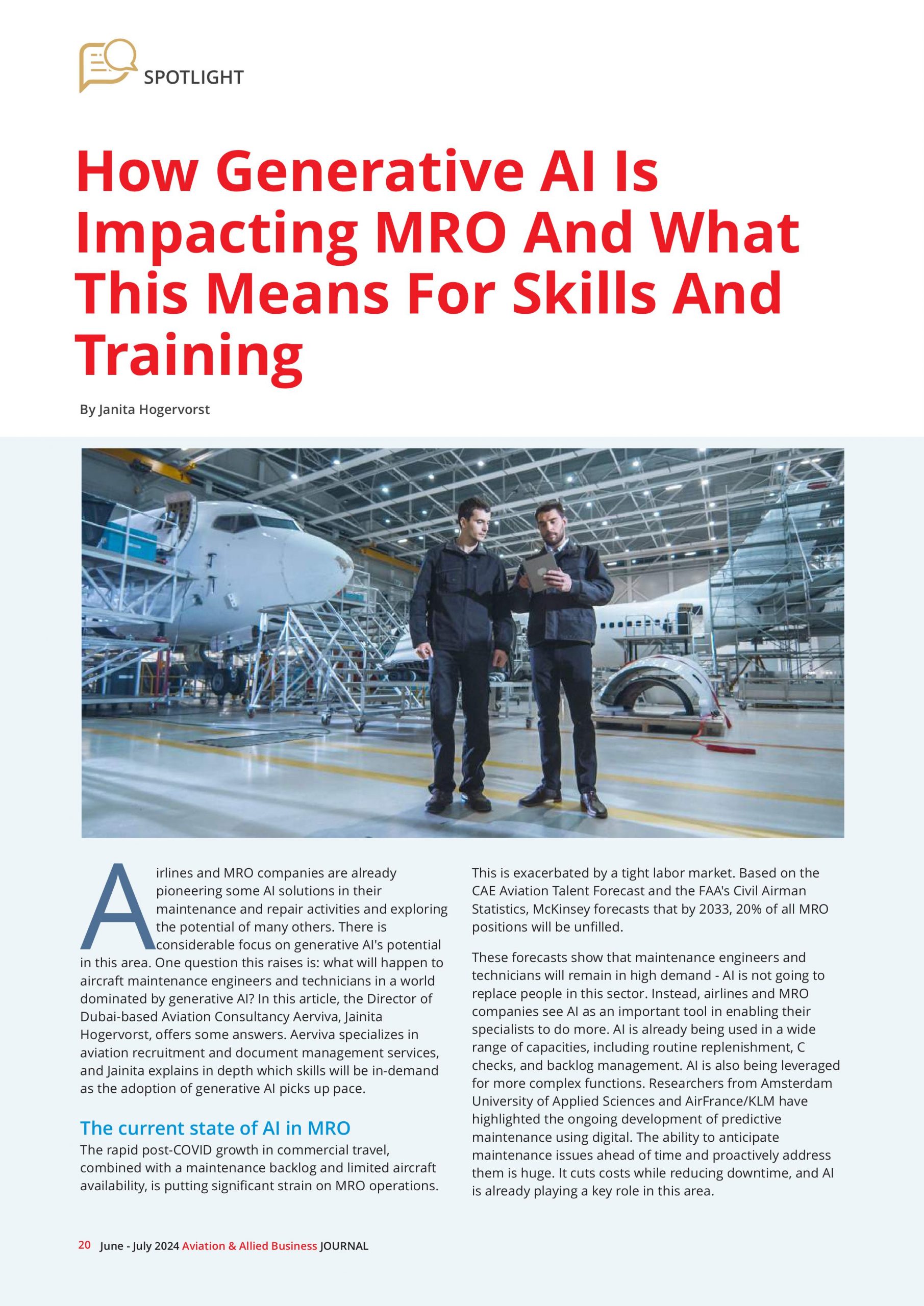 How Generative AI Is Impacting MRO & What This Means For Skills ...